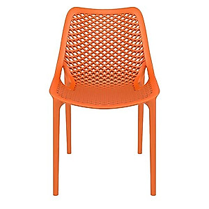 Compamia Air Outdoor Patio Dining Chair in Orange (Set of 2)