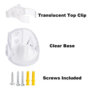 LEKUSHA Clear Lightsaber Wall Mount Display Stand Light Saber Holder Compatible for Any Lightsaber, Pack of 1