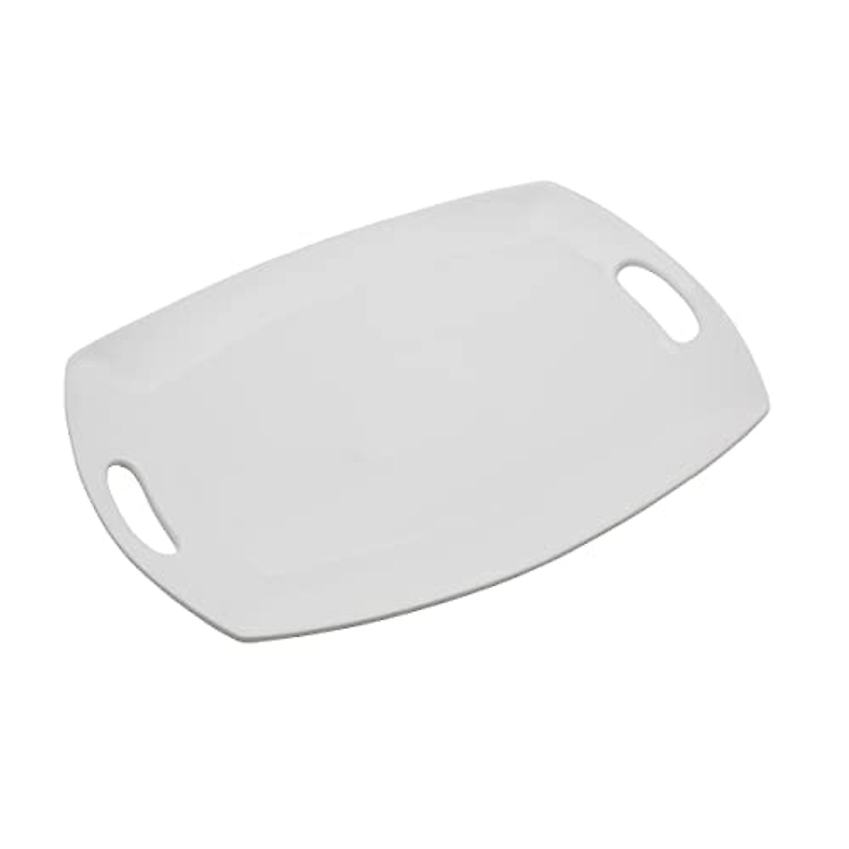 Everyday White Handled Serving Platter, 17-Inch