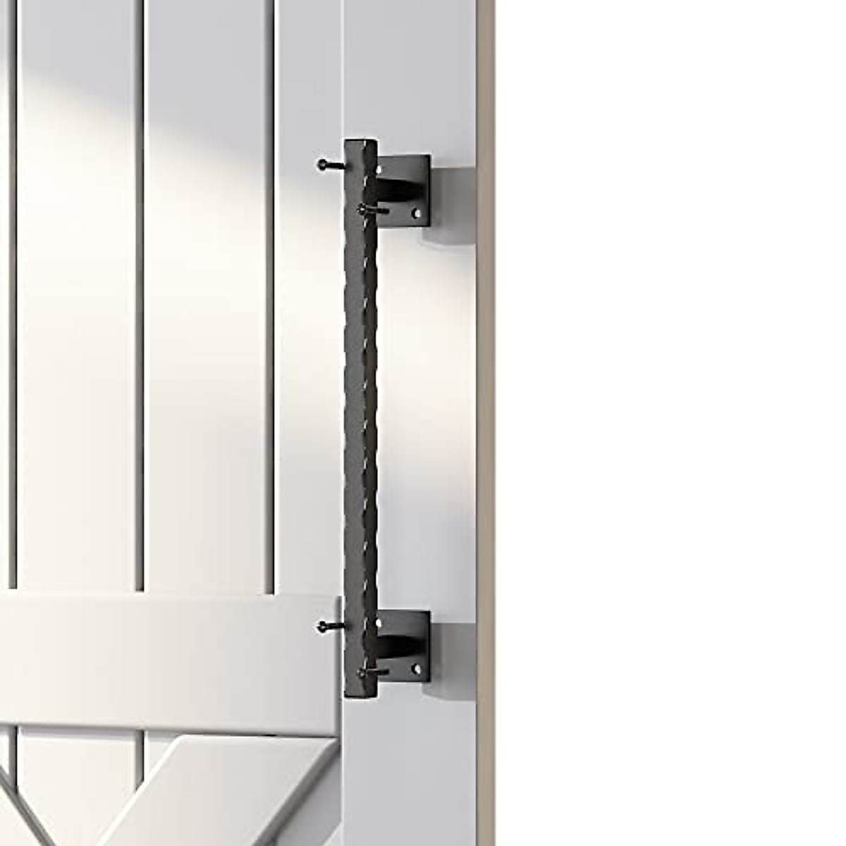 skysen Sliding Barn Door Handle Pull Black for Sliding Barn Door 12" Black(684)