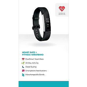 Fitbit Alta HR Activity Tracker Small Black Renewed