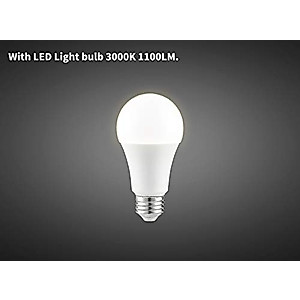 Tech Drive Very-Quiet 90 CFM, 1.5 Sone Bathroom Ventilation and Exhaust Fan With LED light 3000K 1100LM,Ceiling Mounted Fan,Easy to Install,White Plastic Grille