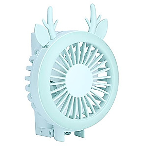 Boxwizard Handheld Fan Portable Battery USB Fan Mini Fan Electric Rechargeable Battery Foldable Handheld Folding Desk Fan Charging for Travel Office Room(A)