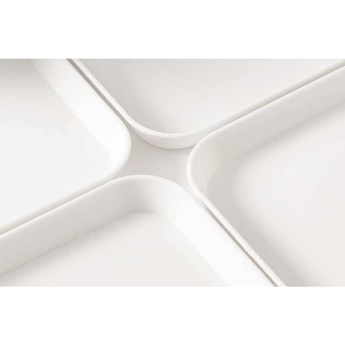 AKOAK 1 Pack Nordic Style Rectangular Plate Home Simple Breakfast Tray, Plastic Tea Tray Dinner Plate Dessert Tray