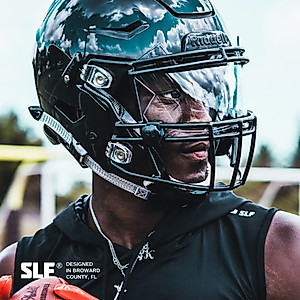 SLEEFS Football Helmet Visor Quick Clips [1 Pair of Clips + 1 Pair of Screws] - Black - Universal Fit, Quick-Release Clips - No Tools Required