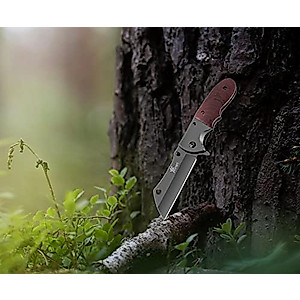 Kpieit Pocket Knife for Men, Folding Knife 3.4" Carbon Steel Stainless Blade, EDC Knife with LinerLock, clip, Tactical Knife for Camping Hunting Survival Indoor and Outdoor Mens Gift