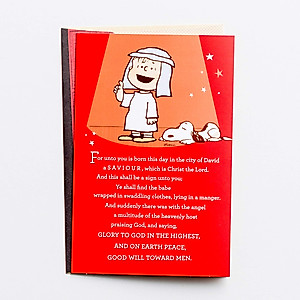 DaySpring - Peanuts That's What Christmas is All About Charlie Brown - 18 Premium Christmas Boxed Cards, KJV
