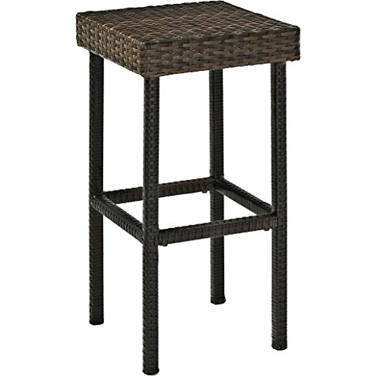 Crosley Furniture Palm Harbor Outdoor Wicker 29-inch Bar Stools - Brown (Set of 2)