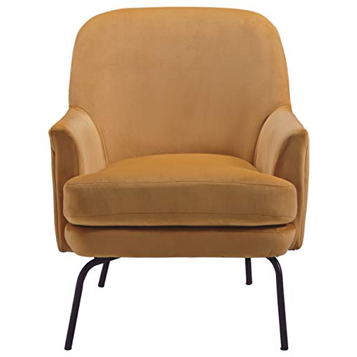 Signature Design by Ashley Dericka Modern Velvet Upholstered Accent Chair, Gold