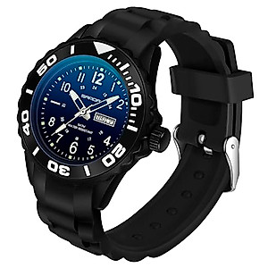 findtime Women's Watch Waterproof Nurse Watch Sport Analog Wrist Watches Small Simple Casual Ladies Watch Day Date Wristwatch Silicone Watch with Second Hand