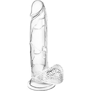 Anal Dildo Realistic Dildo Non-Porous Silicone, with Strong Suction Cup - Ideal Adult Penis Toy for Women, Gay, and Couples