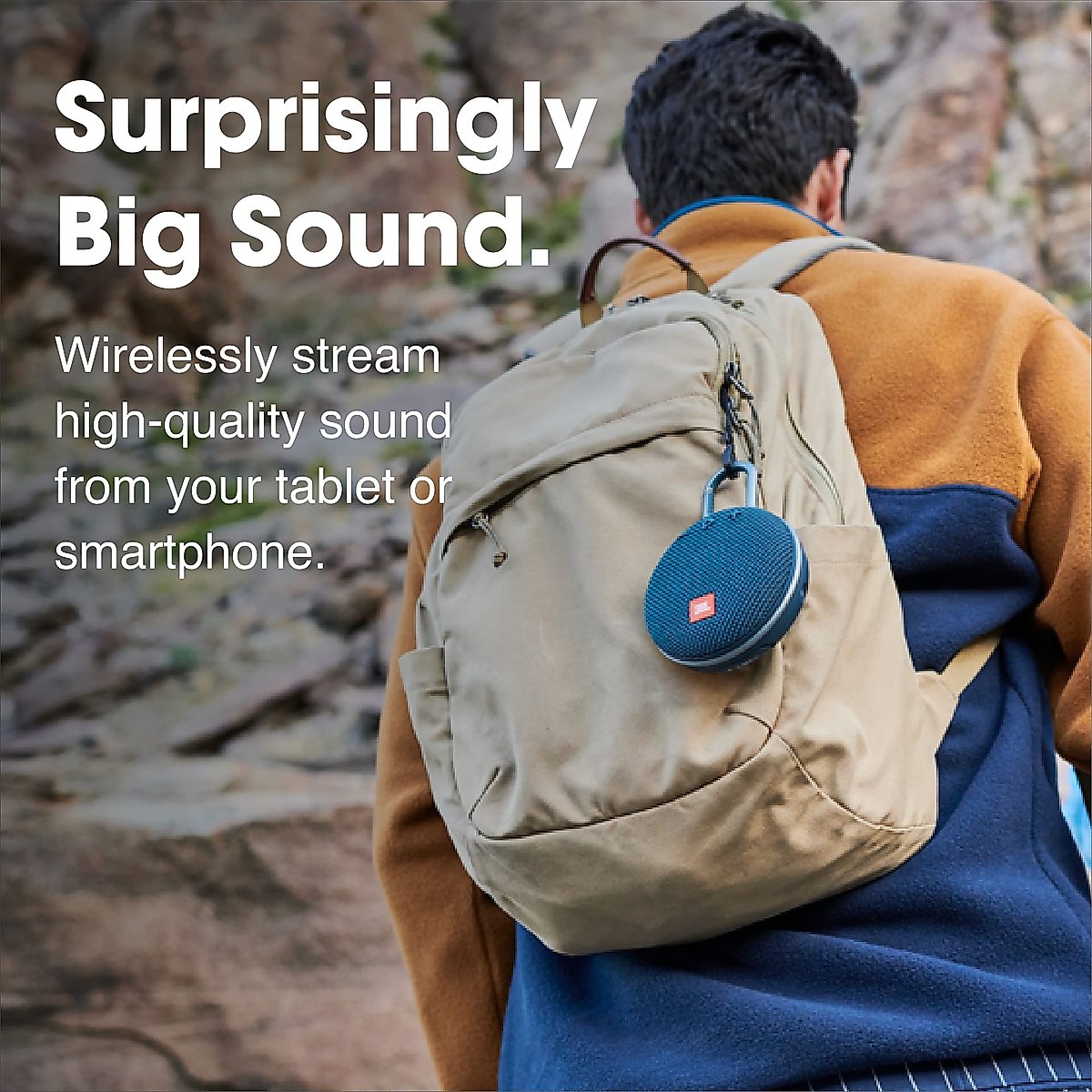 JBL Clip 3, Camouflage - Waterproof, Durable & Portable Bluetooth Speaker - Up to 10 Hours of Play - Includes Noise-Cancelling Speakerphone & Wireless Streaming