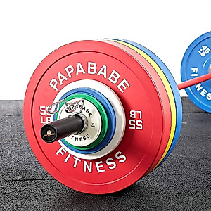 papababe Olympic Change Plates 2 inch Fractional Weight Plates Designed for Olympic Barbells for Strength Training(4X5+2X10LB)