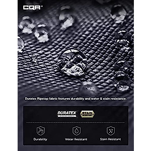 CQR Men's Ripstop Work Pants, Water Resistant Tactical Pants, Outdoor Utility Operator EDC Straight/Cargo Pants, Work Cargo Police Navy, 34W x 32L