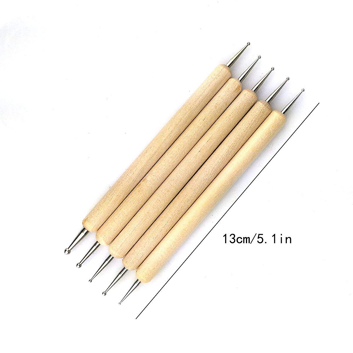 Hamineler 20Pcs Silicone Clay Sculpting Tool Clay Shaping Modeling Wipe Out Tools, Modeling Dotting Tool Pottery Clay Sculpture Carving Tools