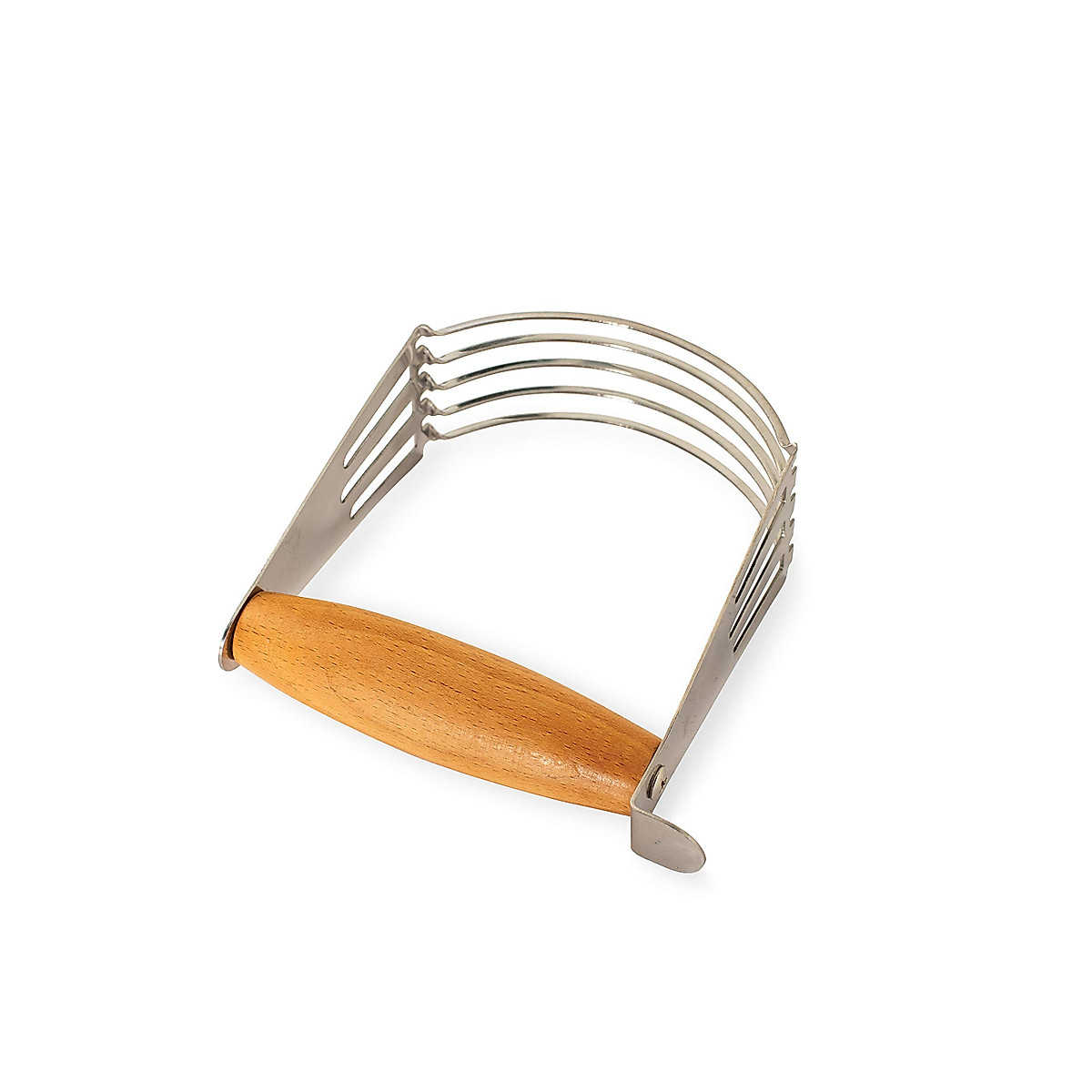 Nordic Ware Brush Pastry Blender, with Beechwood Handle, Stainless steel blades