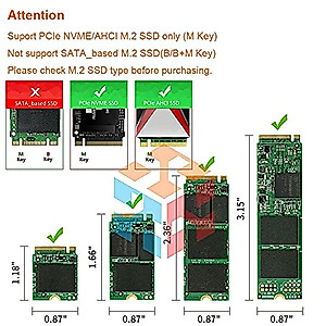 Acxico 1Pcs M.2 NGFF to Desktop PCIe x4 x8 x16 NVMe SATA Dual SSD PCI Express Adapter Card