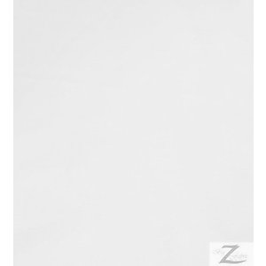 SOLID POLY COTTON FABRIC - White - SOLD BTY POLYCOTTON 58"/60" WIDTH (P188)