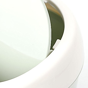 Beerty Mini Desktop Garbage Can Waste Basket Lightweight Trash Can with Lid Dustbin Container Box for Home Office Kitchen(Green)