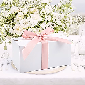 SOSFKIM Tumbler Gift Treat Boxes 24 Pack - 8x4x4in Paper Boxes for Gifts Boxes with Lids, Mug Boxes for Wedding, Bridesmaid Proposal, Party Shower, Christmas