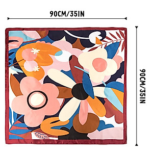 Silk Scarf for Women,Head Scarf for Women,Satin Hair Scarf for Women,Hair Bandanas for Women,Silk Head Scarf for Sleeping,Head Scarves,Silk Scarf for Hair Wrapping at Night,Head Wraps for Black Women