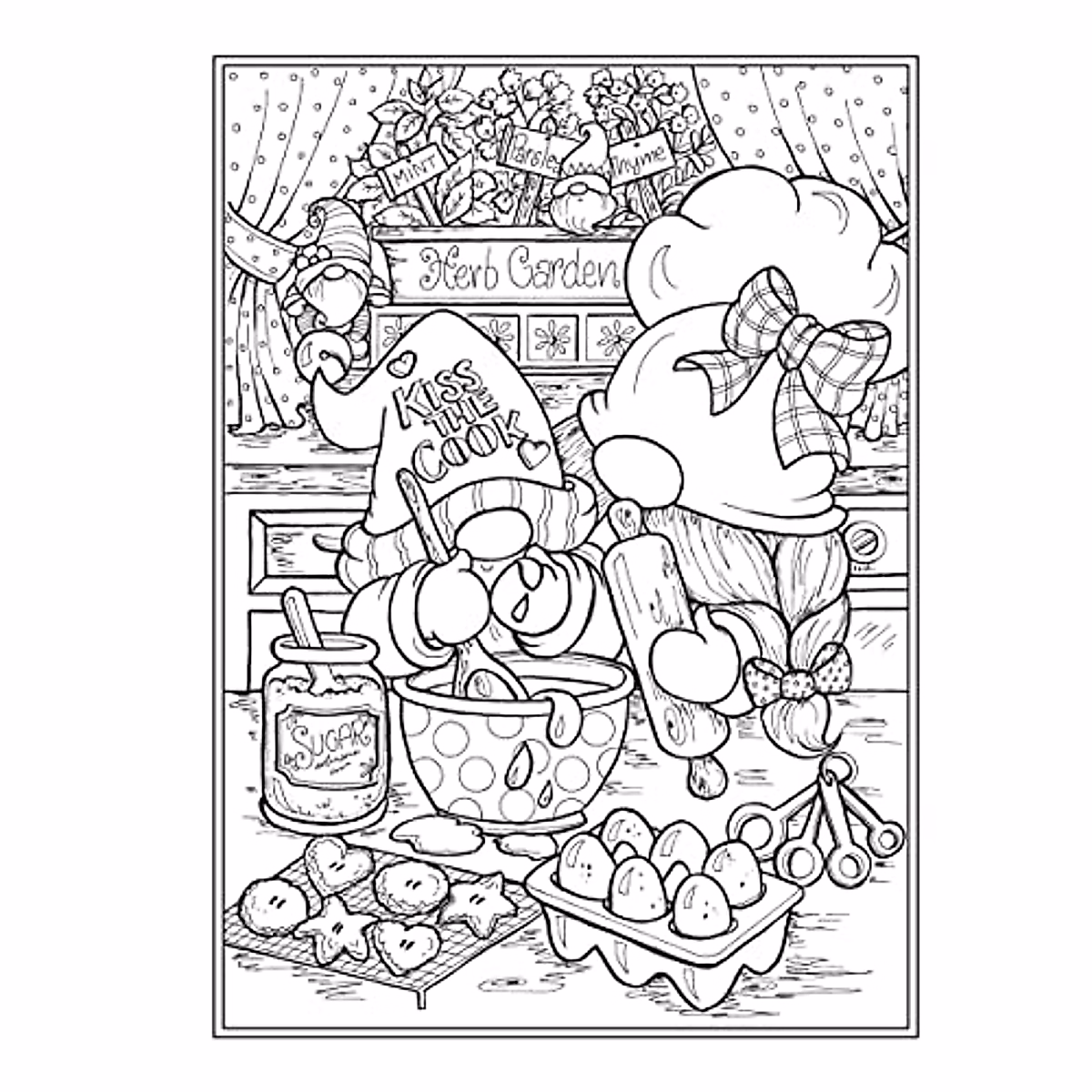 Creative Haven Gnome Sweet Gnome Coloring Book (Adult Coloring Books: Fantasy)