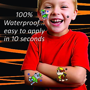 Pup Squad Temporary Tattoos for Kids - 45pk - Kids Birthday Party Favors - Pinata Stuffers