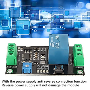 Time Delay Relay Module, Time Delay Relay Timer Relay Module, Delayed Disconnection Delayed Closing Self Locking Delay Switch for Industrial Control (DC24V)