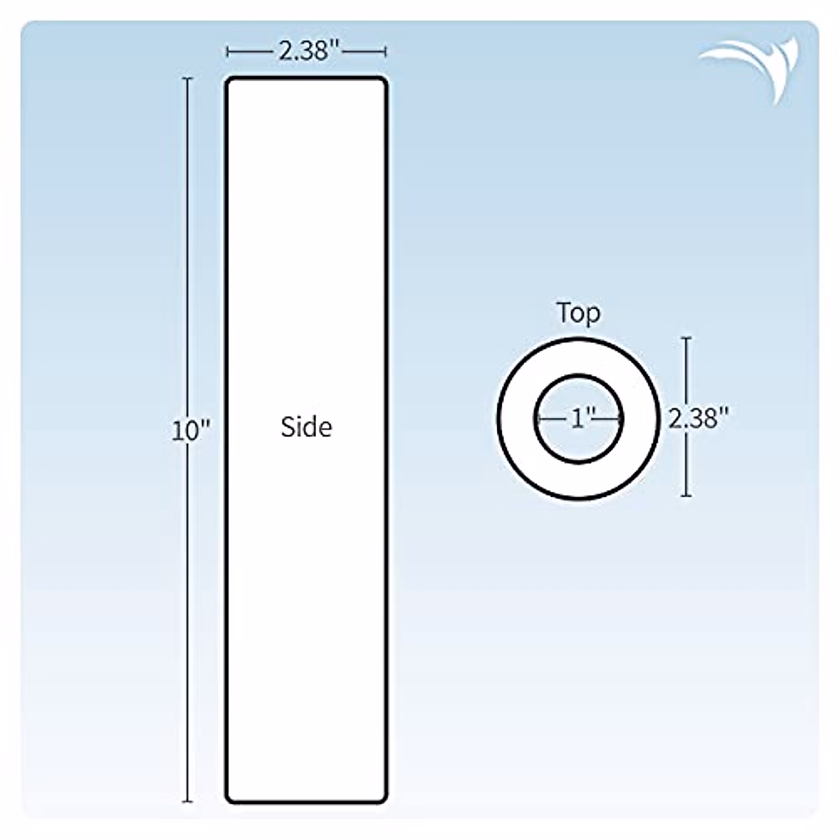AQUATICLIFE 10-Inch Sediment Pre-Filter, Aquarium RODI Reverse Osmosis Deionization Water Filter Replacement Cartridge, 5-Micron.