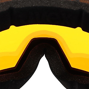 uvex mirrored anti-fog OTG ski & snowboard goggles with UV protection for women & men, athletic FM, black matt/green-LGL