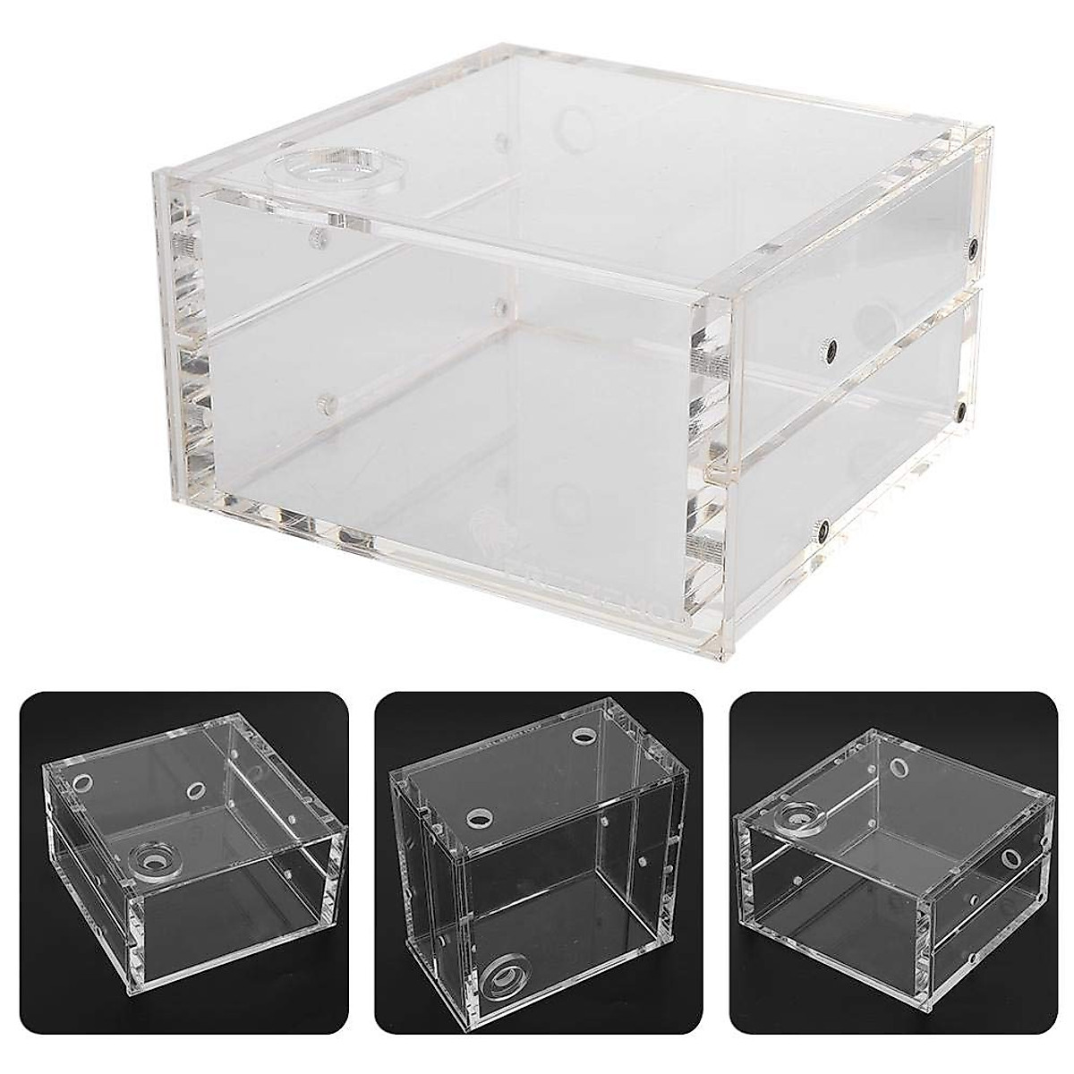Water Cooling ,1.25L Water Cooling Cooling Reservoir All Transparent Acrylic Computer Accessories