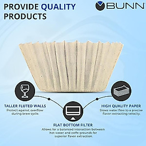 BUNN Coffee Filters, 10/12-Cup Size, 100 Filters/Pack,White