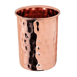 Zap Impex Pure copper hammered glasses moscow mule tumbler (Set of 12)