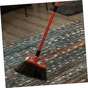 Cabilock 3pcs Mop Head Whisk Broom Handle Threaded End Threaded Handle Tips Handle Tips for Extension Poles Push Broom Handle Threaded Tip Repair Kit Tips for Handle Connector Plastic Black