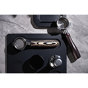 IKAPE Coffee Products, 51mm Bottomless Naked Portafilter Compatible with 51mm Delonghi EC0680, EC0685, SMEG & EUPA Coffee Machines (Included 14g Capacity Filter Basket)