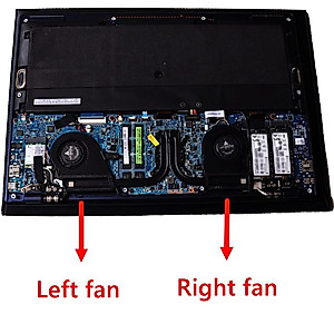 RAKSTORE Replacement Laptop CPU Cooling Fan Compatible with ASUS Zenbook UX301 UX301L UX301LA Quiet Cooler Fan (Left Fan)
