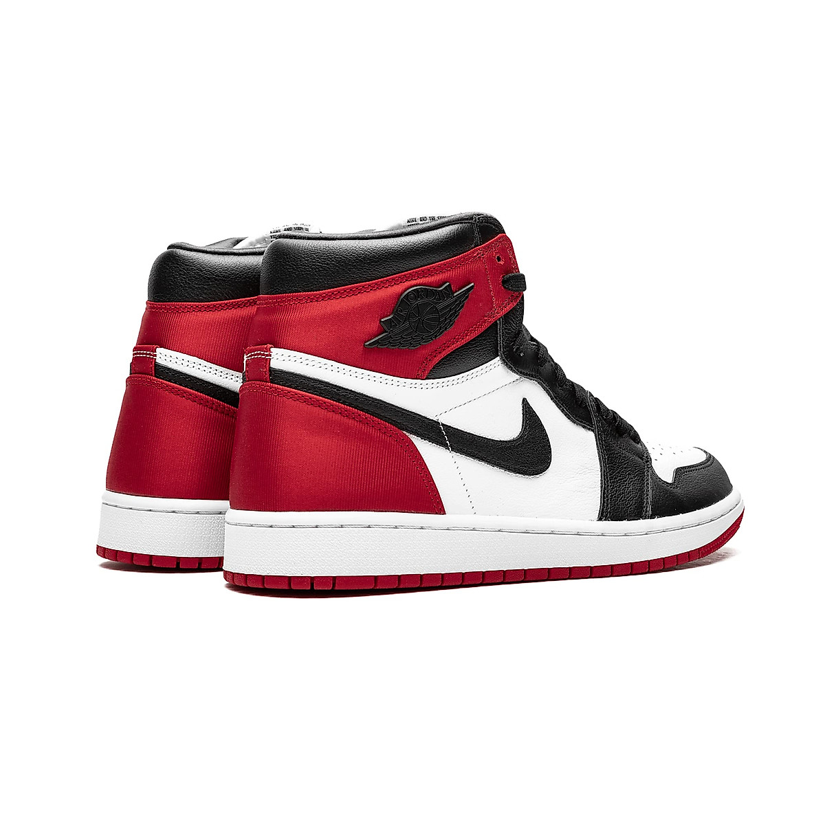 Jordan Womens WMNS Air 1 High OG CD0461 016 Satin Black Toe - Size 8W