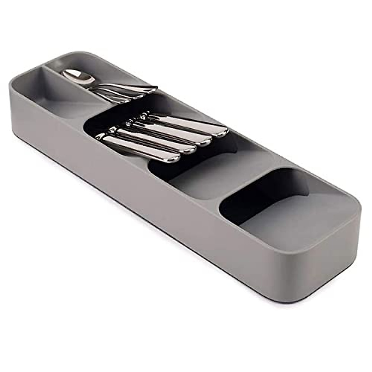 SHANIABELLE Kitchen Storage Tray Box Kitchen Drawer Organizer Silverware Organizer for Fork Partition Storage Cutlery Spoon Knife