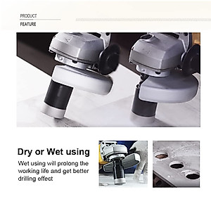 SHDIATOOL Diamond Drill Bits Hole Saw Kit for Porcelain Tile Ceramic Marble and 1pc Diamond Beveling Chamfer Bits