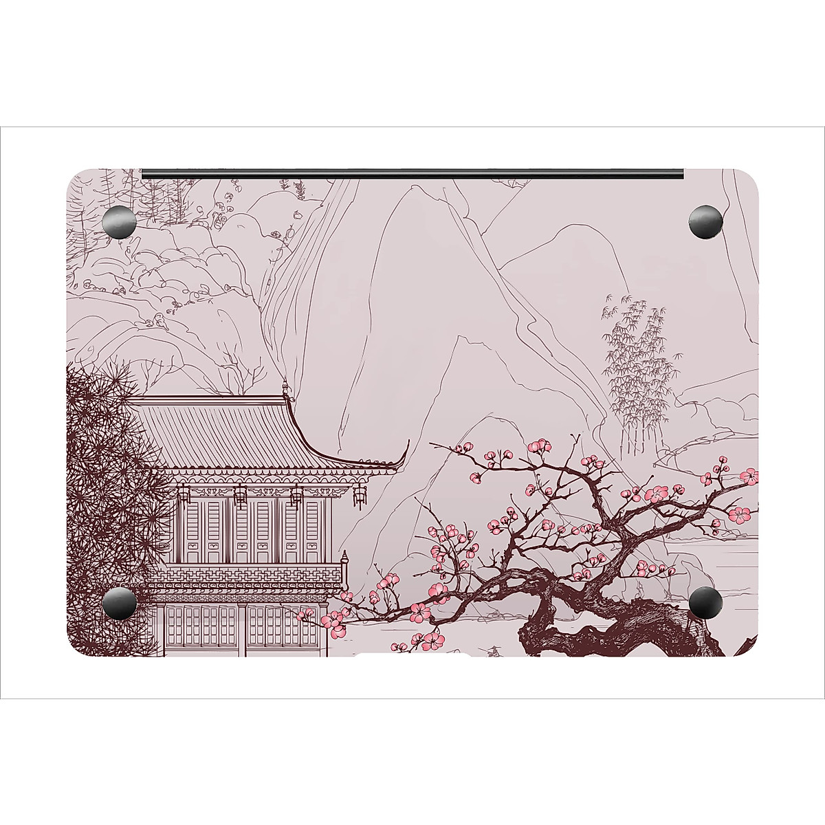 Nekoty Textured Laptop Skins compatible with MacBooks Pro 16" 14" 13" Air 13" 2019-2022 - Japanese Temple