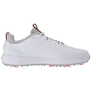 Puma Golf Men's Ignite Pwradapt Leather 2.0 Golf Shoe, White, 9 M US