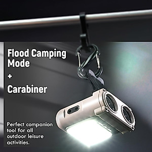 Hopedone LED Hard Hat Light, 800Lumens Rechargeable Dimmable Clip on Cap Lights, 180°Adjustable Hands Free Hat Flashlight Headlamp Waterproof for Running, Camping, Hunting, Cycling, Emergency