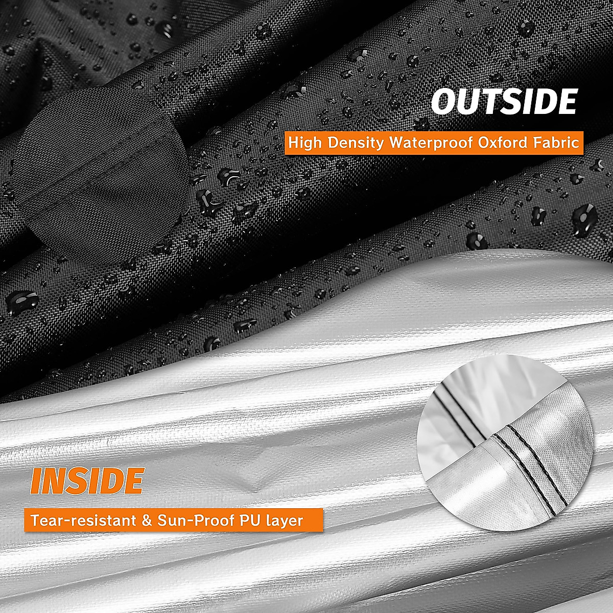 Joymo Patio Furniture Covers,Cover for Outdoor Table,Rectangular Patio Table Cover,Outdoor Chair Covers,Ping Pong Table Cover Waterproof,98Lx78Wx32H inch,Black