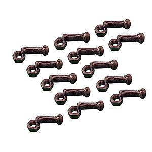 13 - Plow Bolt & Nut for Blades/Cutting Edge, 3/4-10X2 1/2 - Grade 8, Dome Head