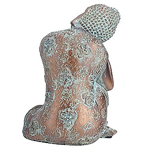 Buddha Statue, Resin Southeast Asian Style Buddha Decor, Outdoor Garden Yard Art Decoration Sitting Figurine Ornaments, Vivid Meditating Buddha Statue Figurine Sculpture