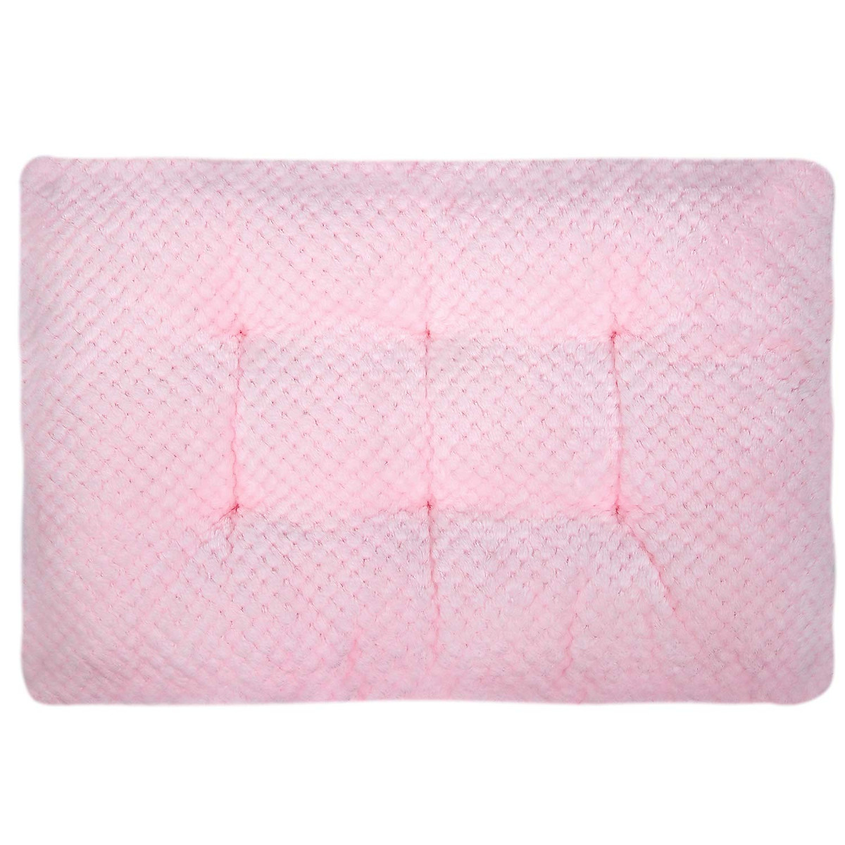 WONDER MIRACLE Fuzzy Deluxe Pet Beds, Super Plush Dog or Cat Beds Ideal for Dog Crates, Machine Wash & Dryer Friendly (15" x 23", S-Baby Pink)