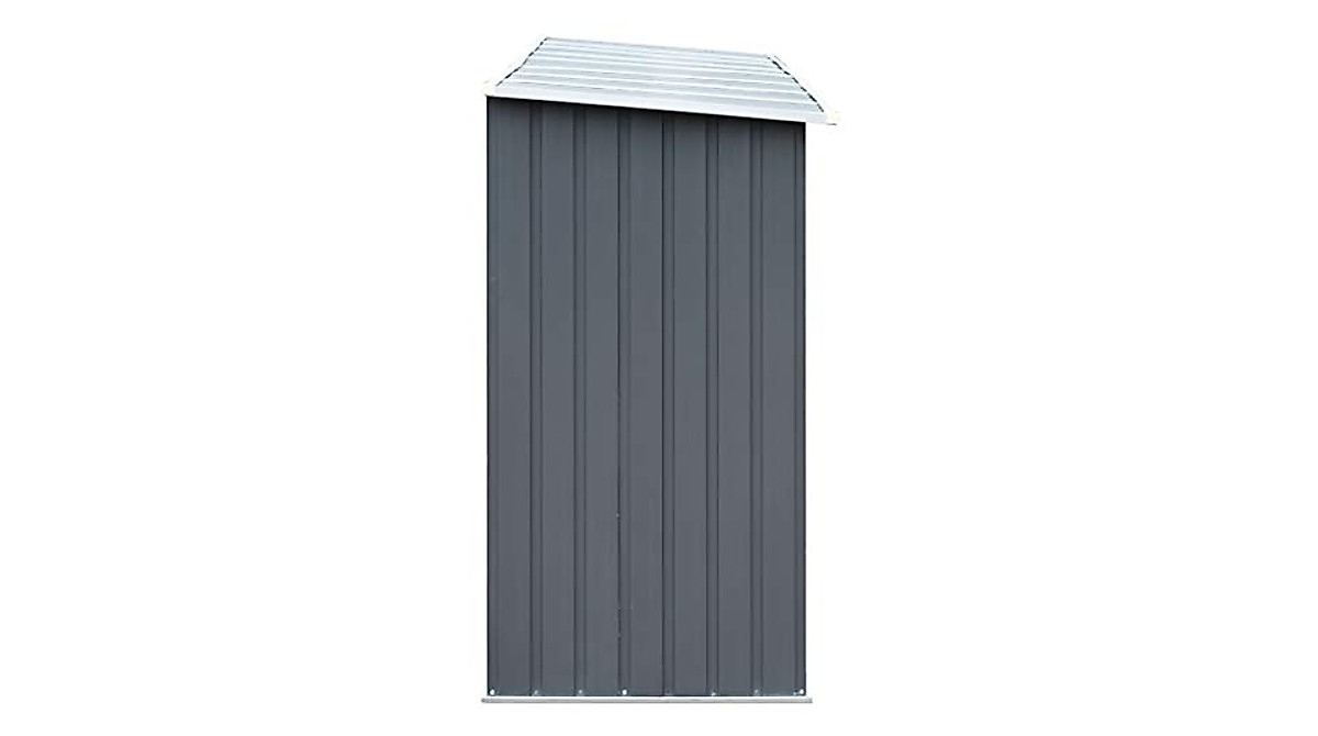 ANNLERA Galvanized Steel Garden Log Storage Shed