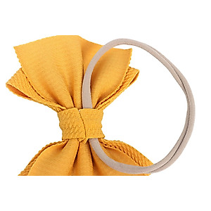 Kewl Fashion Baby Girl's Toddler 5 Inch Soft Bow-knot Nylon Hairband Headband Headdress (Red)