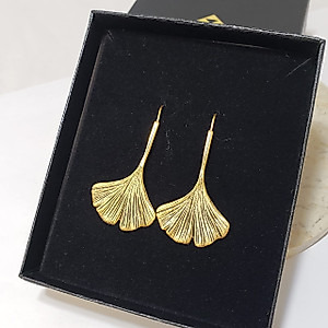 Ginkgo Leaf Earrings - Museum Reproductions - Made in the United States