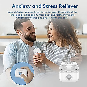 Chof A3 True Wireless Earbuds Bluetooth 5.0, Built-in Microphone, Touch Control with Wireless Charging Case Auto Pairing in Ear Headphones, 36H Playtime, Premium Stereo Earphones for iPhone Android